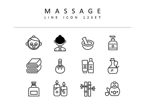 Massage Icons|Diagram
