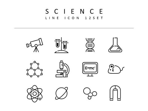 Science Vector Icons Set
