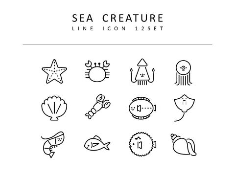 Sea Creature Icons