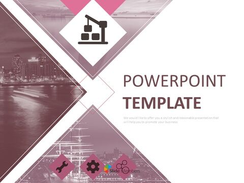Free Google Slides Template - Pink Brown Background