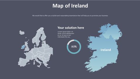 Map of Ireland Diagram