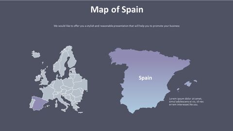Map of Spain Diagram