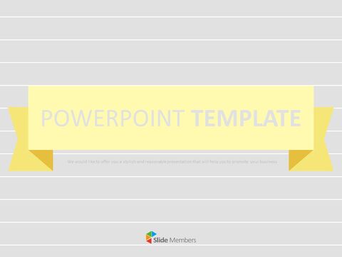 Free Google Slides Template - Lemon-colored Titles on Gray Notes