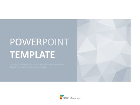 Google Slides Template Free - Background With Triangled Pattern on Gray ...