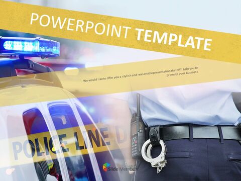 Incidents and Police Cars - Google Slides Template Free