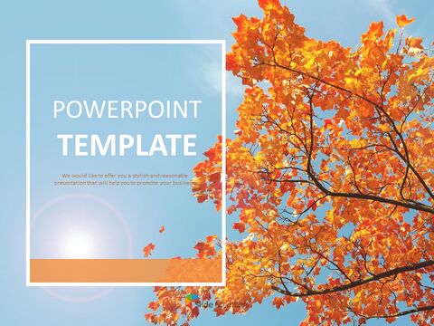 Maple in Fall - Google Slides Template Free Download