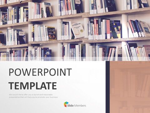 Free Google Slides Templates - Bookshelf