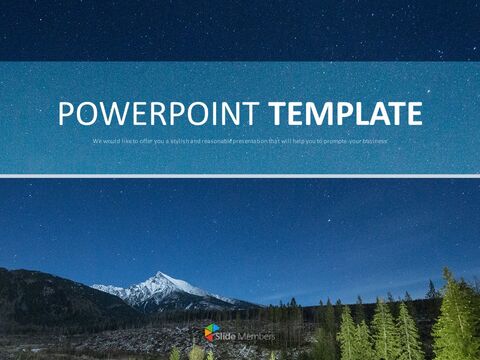 Free Images for Google Slides - Twinkle Night Sky