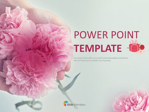 Gratitude Carnation - Google Slides Template Free