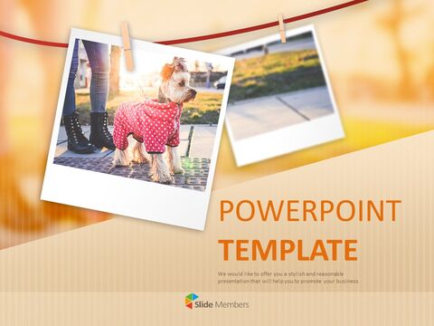 Puppy Walking - Google Slides Template Free
