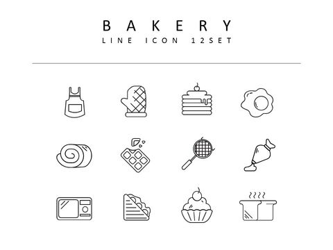 Bakery Icons Vectors