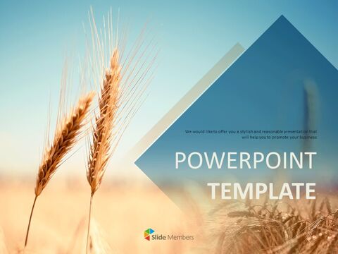 wheat theme powerpoint template