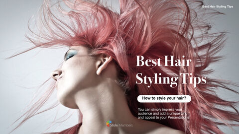 Best Hair Styling Tips Theme Keynote Design
