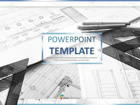 Construction Blueprint - Free Presentation Template