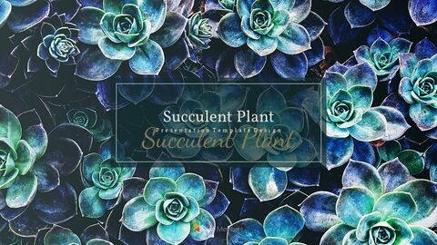 Succulent Plant PowerPoint to Google Slides
