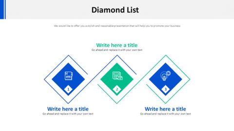 Three Diamond List Diagram