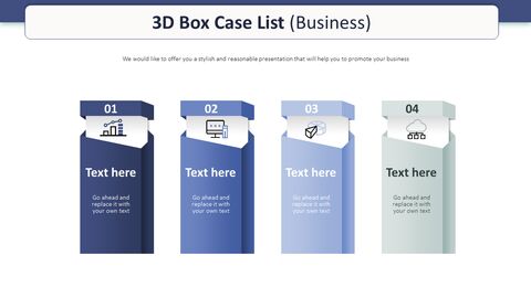 3D Box Case List Diagram (Business)