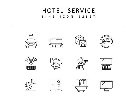 Hotel services Icon Resources for Designers