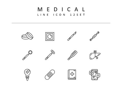 Medical Flat Design Icons