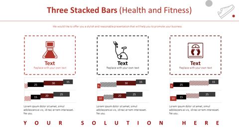 Three Stacked Bars (Health and Fitness)|Chart