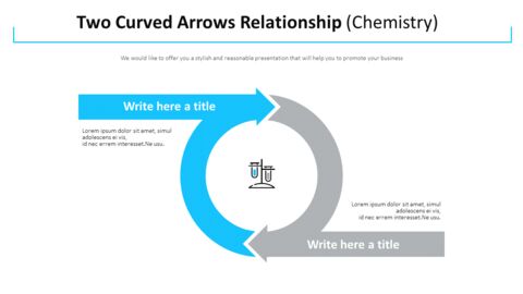 Two Curved Arrows Relationship Diagram (Chemistry)