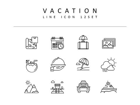 Vacation Icons Set