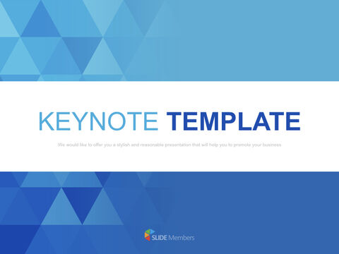 Free Keynote Backgrounds - Blue Background With Triangled Pattern and ...