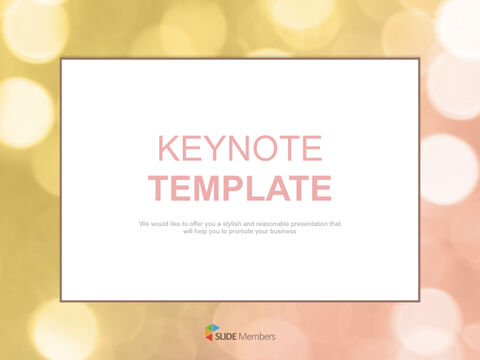 Twinkle Circles With Olivegreen Pink Gradation - Keynote Download Free ...