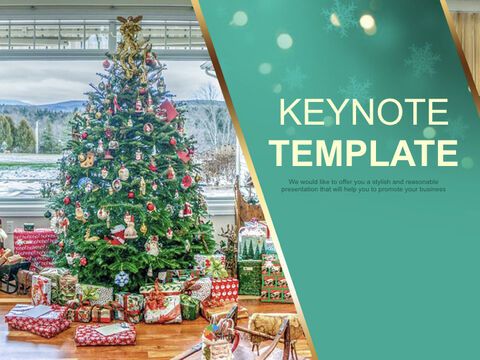 A Christmas Tree - Free Images for Presentations|Keynote|Slides