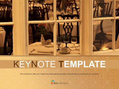 A Fancy Restaurant - Free Keynote Template Design