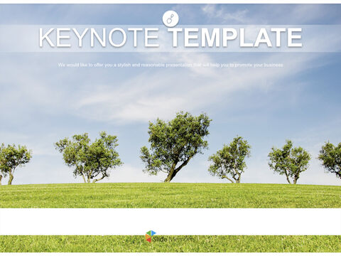 A Field and a Tree - Keynote Template Free|Slides