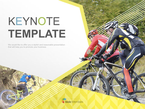 Mountain Bicycle - Free Presentation Template|Keynote|Slides