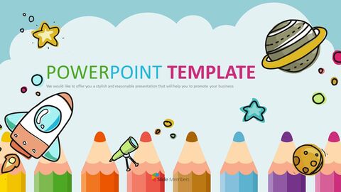 Colored Pencil World - Free PPT Sample