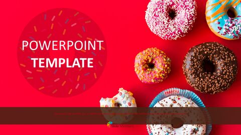 Donuts with Diverse Colors - Free Powerpoint Template
