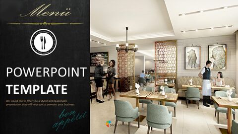 Fancy Restaurant - Free PowerPoint Backgrounds