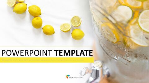 Free Powerpoint Templates Design - Lemon Water