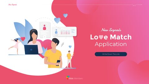 Love Match Application Theme PPT Templates