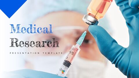 Medical Research Google Slides Template Design
