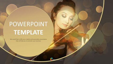 Violin Playing - PowerPoint Download Free|Templates|Slides