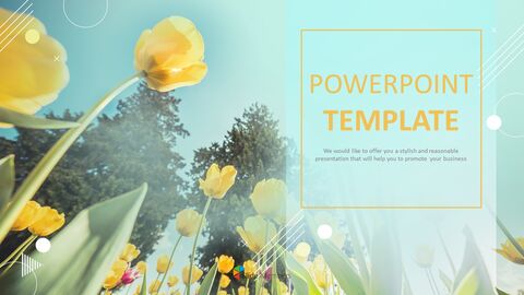 Yellow Tulip - PowerPoint Presentation Download Free