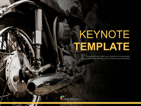 Free Keynote Template Design - Motor Engines