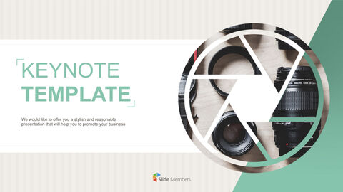 Camera Parts - Free Business Keynote Templates