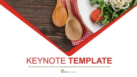 Salad Plating - Free Keynote Template Design
