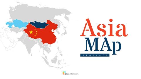 Asia Map Simple Presentation Google Slides Template