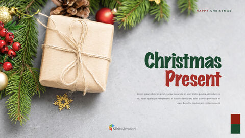 Christmas Present Keynote Templates|Lifestyle