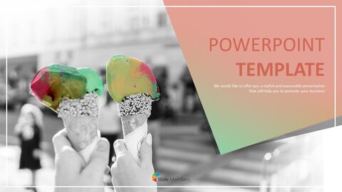 Colored Ice-cream - Google Slides Images Free Download