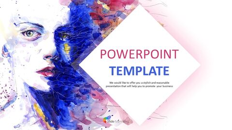 Portrait Watercolor - Free Business Google Slides Templates