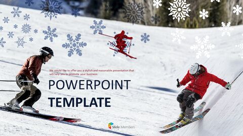 Ski - Google Slides Template Free Download