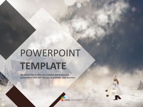 Snowy Mountain Villa - Free Google Slides