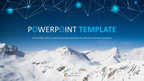 The Top of the Snowy Mountain - Google Slides Template Free